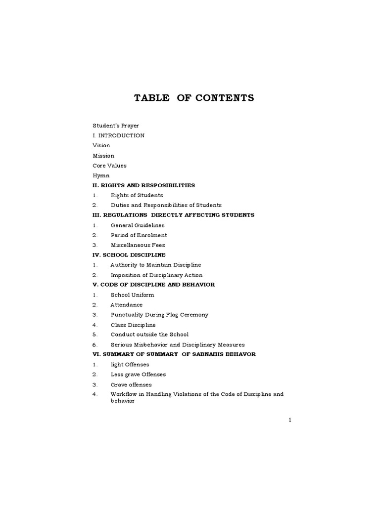 Sabnahis Handbook | PDF | School Counselor | University And College ...