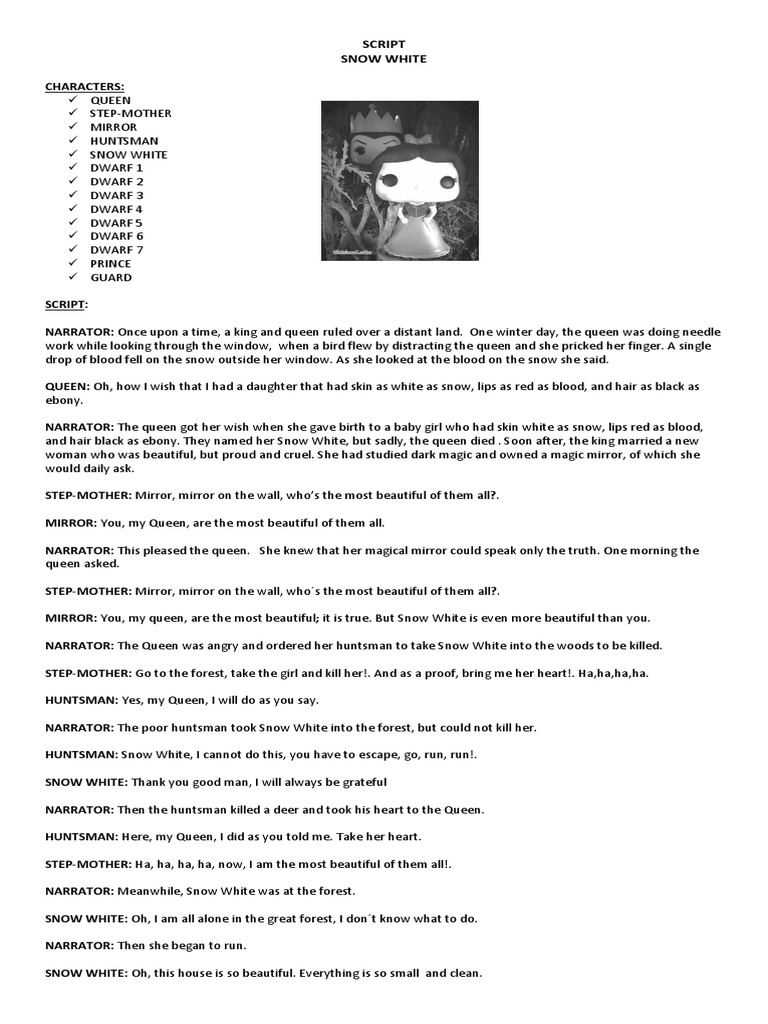 Snow White Script | PDF | Snow White