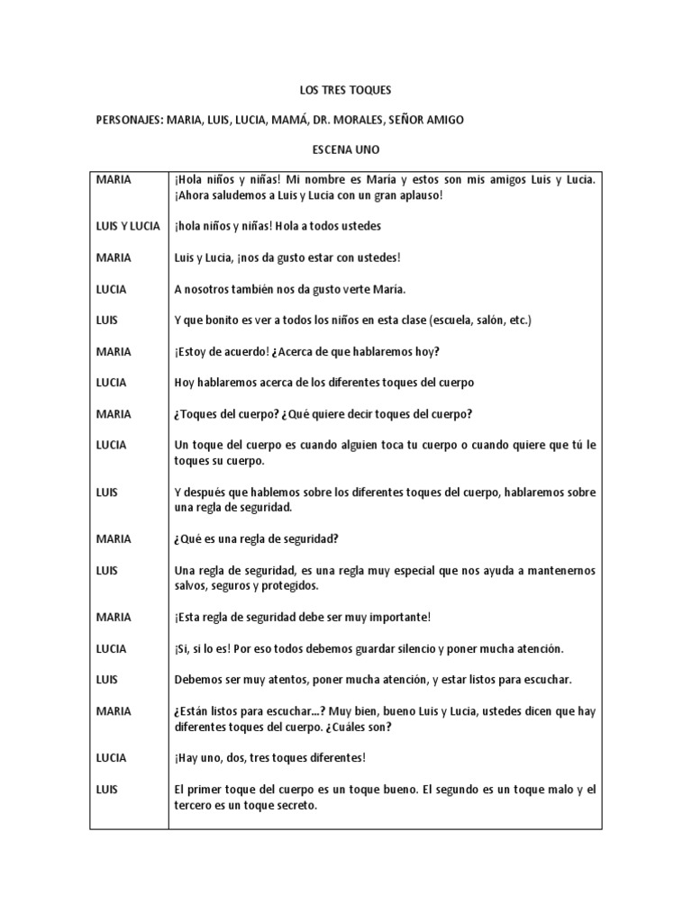 Guía de Seguridad: Tipos de Toques | PDF | Ocio