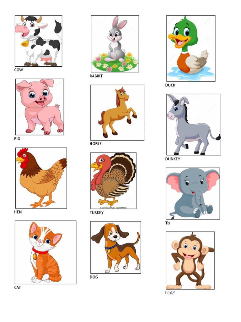 Animales domésticos en idioma Mam | PDF