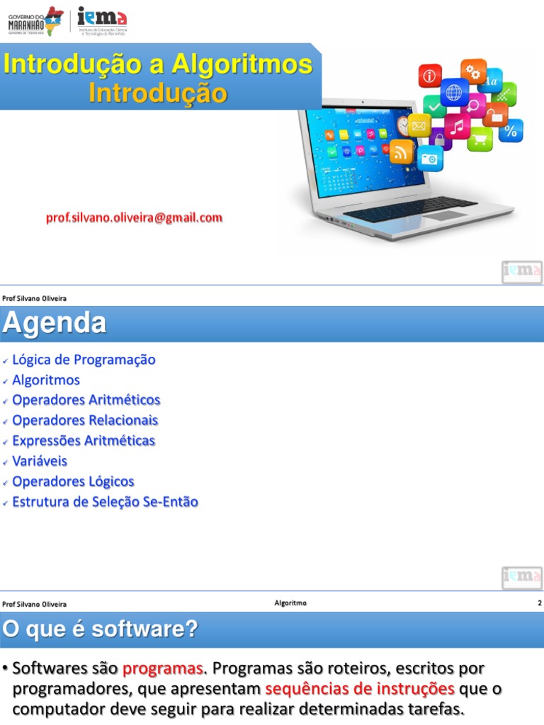 Algoritmo 01 - Introdução | PDF | Algoritmos | Linguagem de programação