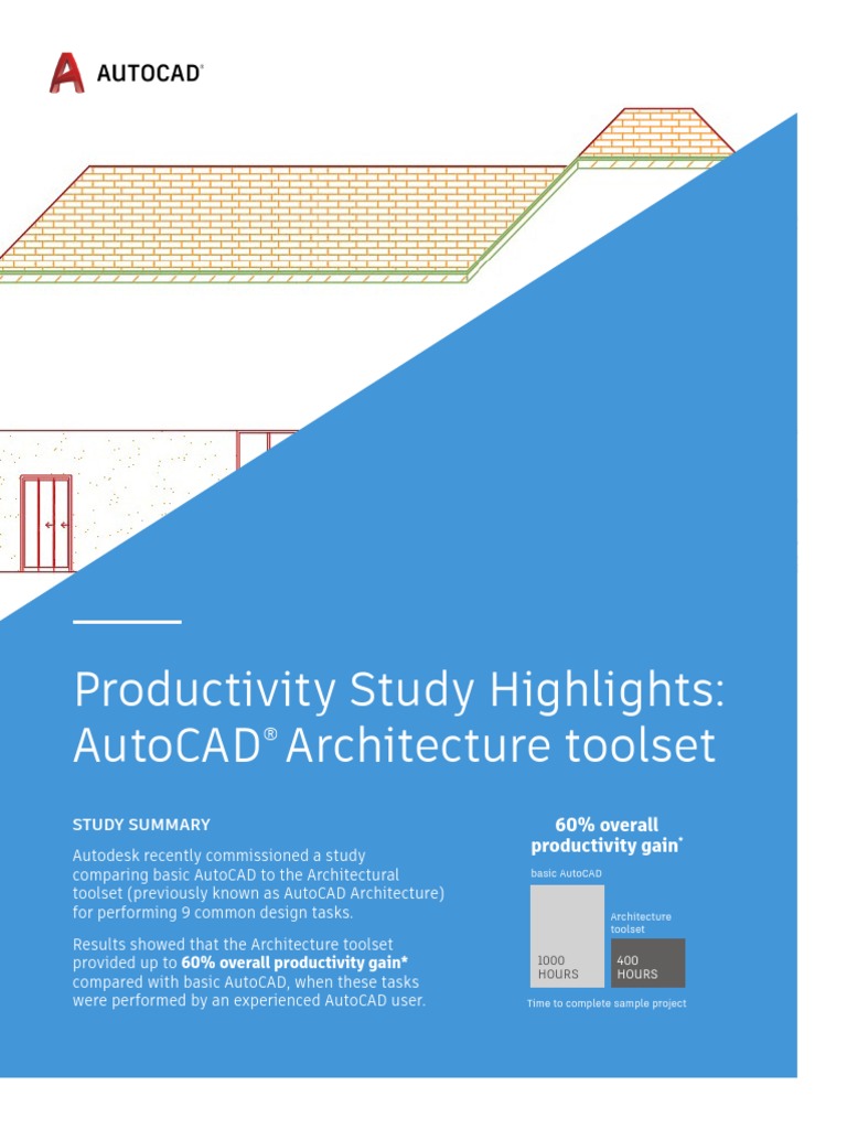 Productivity Study Highlights: Autocad Architecture Toolset | PDF ...