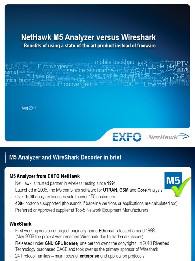 NetHawk M5 Analyser Vs Wireshark Overview | PDF | Computer Networking ...