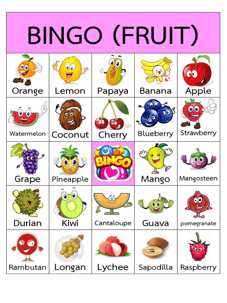 BINGO Fruit | PDF | Fruit | Mango