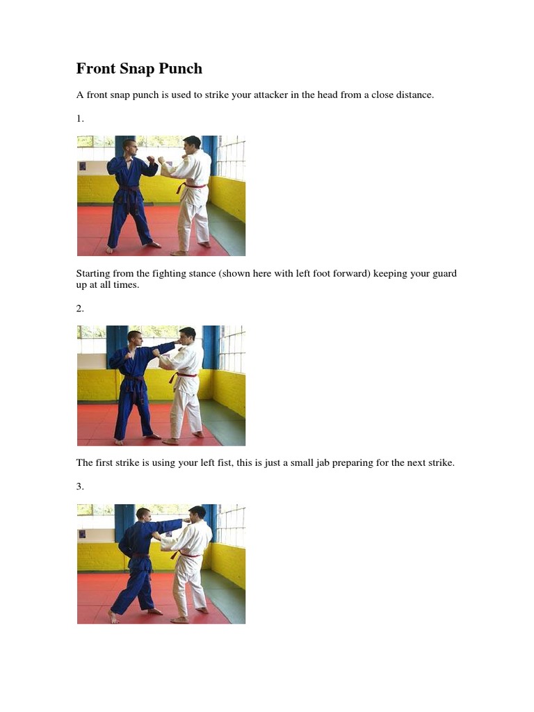 Front Snap Punch | PDF | Sports | Leisure