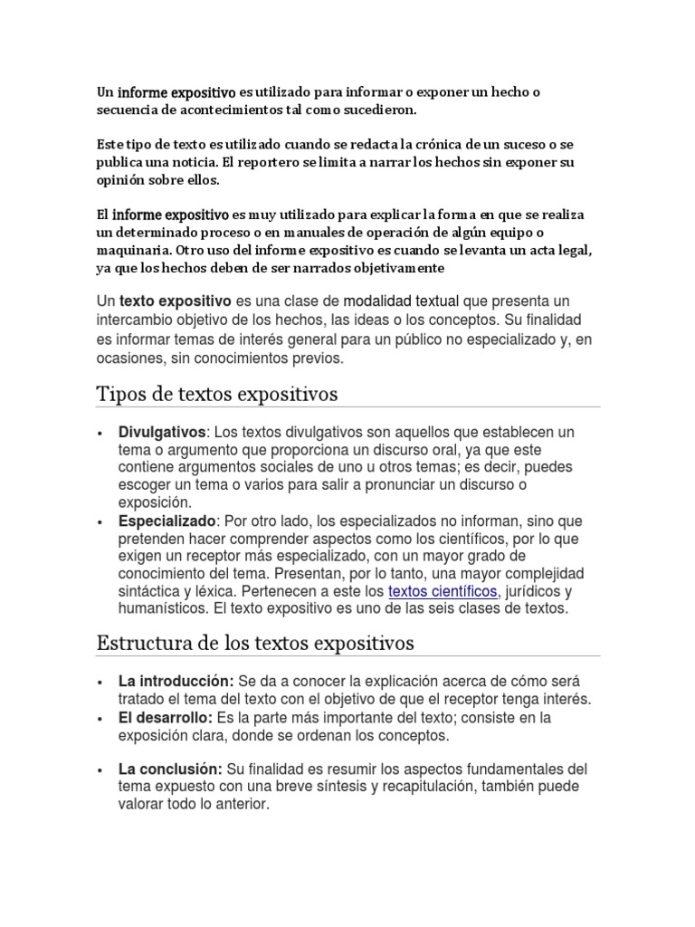 INFORMES EXPOSITIVO | Razonamiento inductivo | Conocimiento