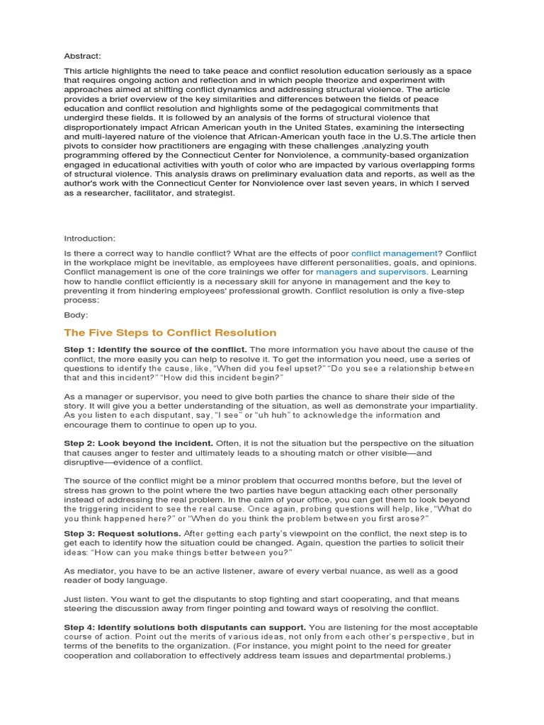 Collateral Reading Conflict | PDF | Mediation | Governance