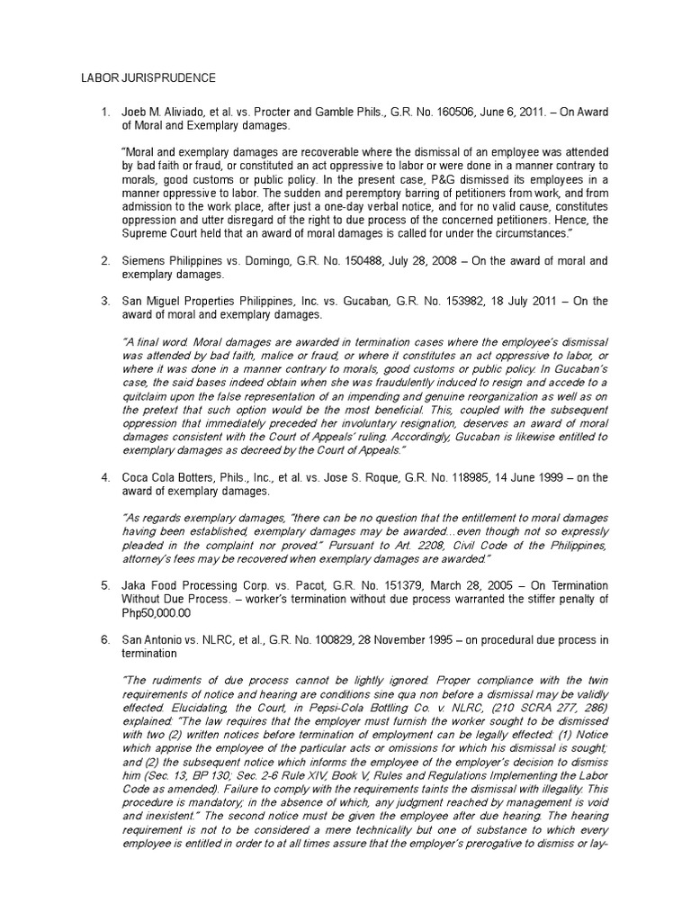 Labor Cases | PDF | Burden Of Proof (Law) | Employment