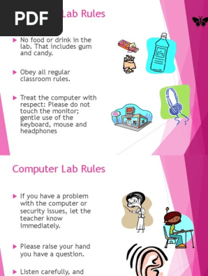 Computer Lab Rules For Kids