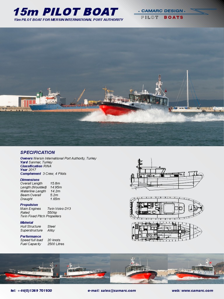 Specification: 15M Pilot Boat For Mersin International Port Authority ...