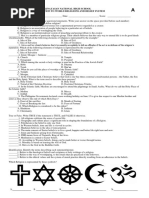 Intro-to-Religion-With-Answer-Key-and-TOS Exam First Quarter | PDF ...