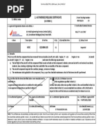 Authorized Release Certificate: Faa Form 8130-3, Airworthiness Approval ...
