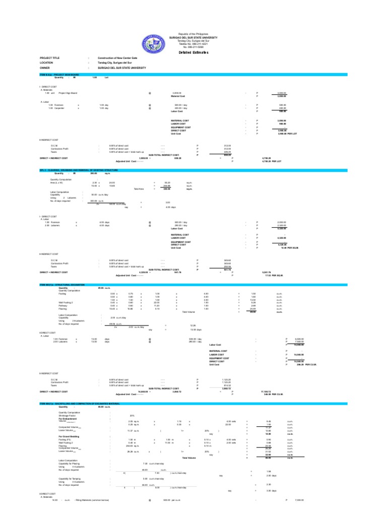 Sample Center | PDF | Cost | Concrete