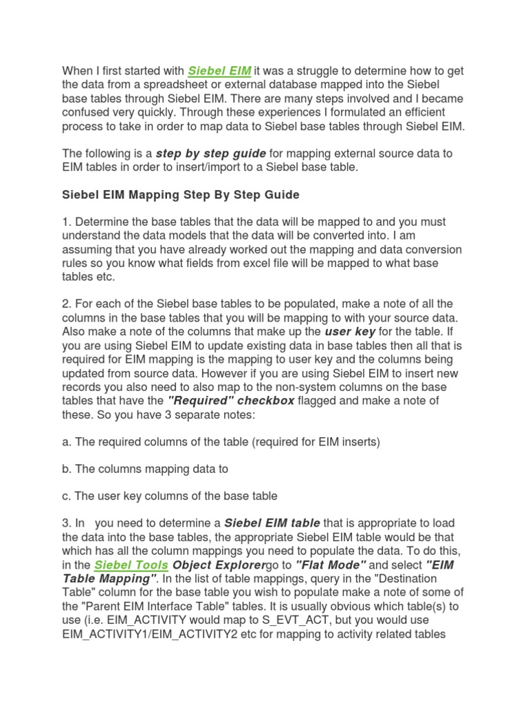 Eim Basics | PDF | Table (Database) | Spreadsheet