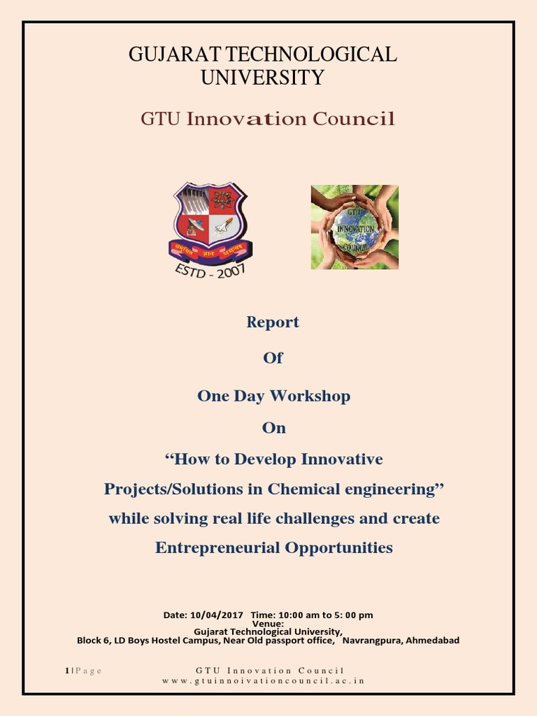 Gujarat Technological University: GTU Innovation Council | PDF ...