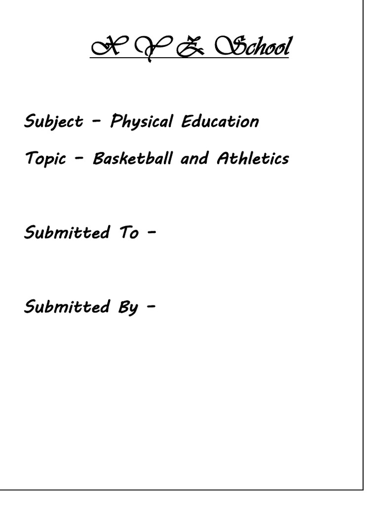 Grade 12 Cbse Pe Project | PDF | Sport Of Athletics | Track And Field