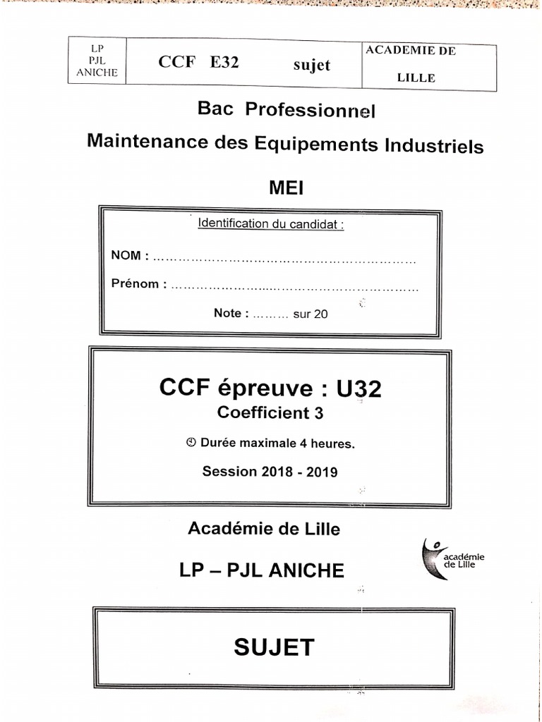 CCF E32 Mécanique | PDF
