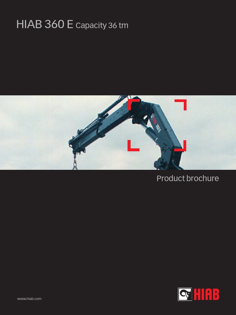 Hiab 360e | PDF | Crane (Machine) | Vehicles