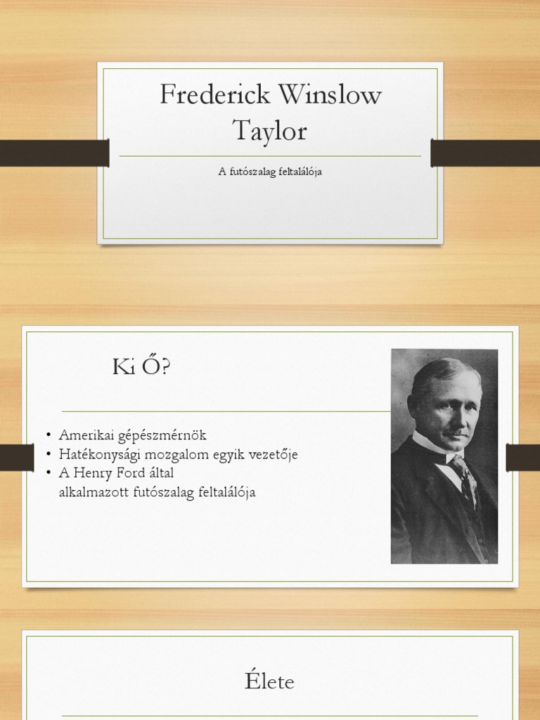 Frederick Winslow Taylor | PDF