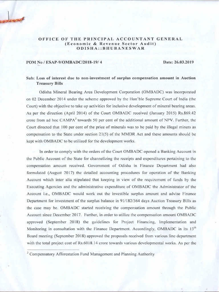 Ofi'Ice Oi' Ti (E I'Rincipai, & Audit) : Accountant (Economic Sector ...