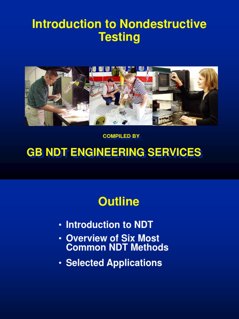 Introduction To NDT | PDF | Nondestructive Testing | Electromagnetic ...