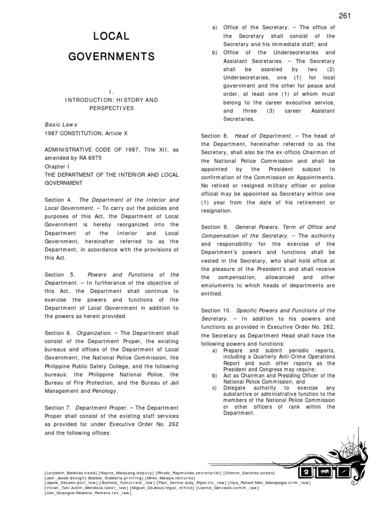 Understanding the Evolution of Local Government Administration in the ...