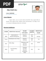 B.ed Graduate Sample Resume | PDF | Change | Behavior Modification