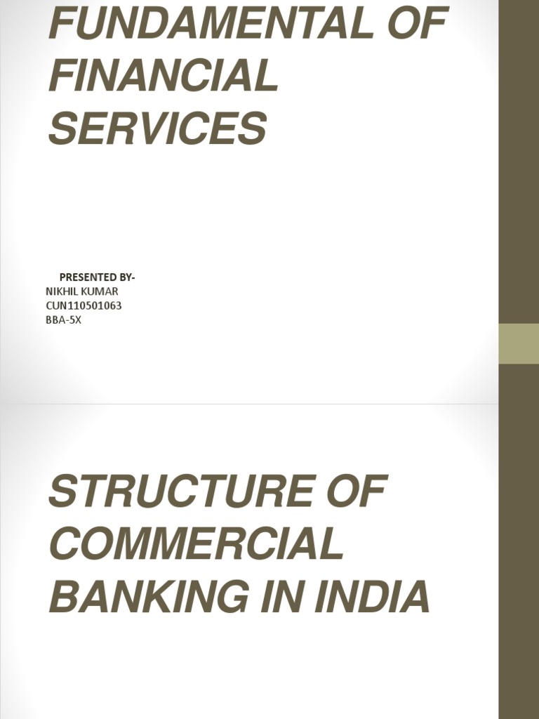 Structure of Commercial Banking in India | PDF | Transaction Account ...