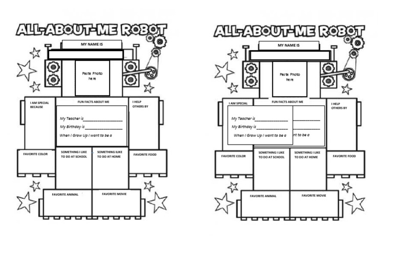 All About Me Robot 2 | PDF | Leisure