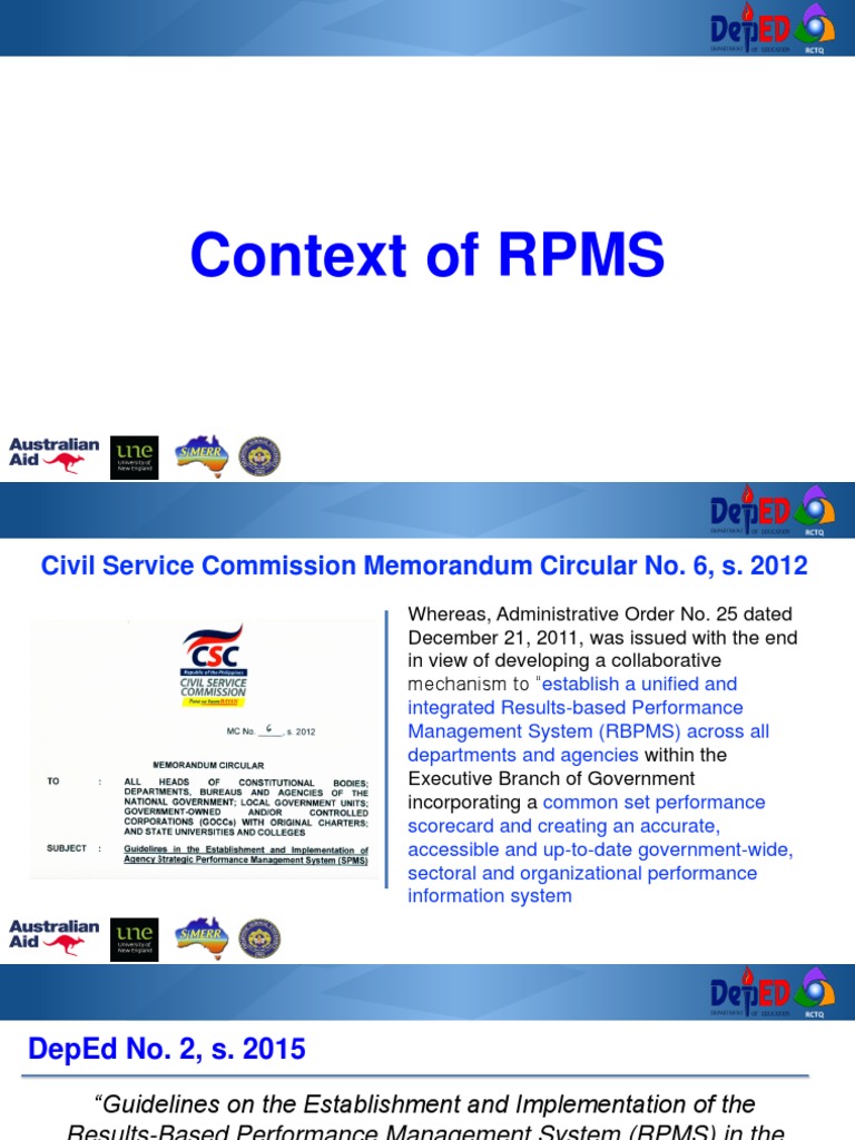 02-Context of RPMS | PDF | Curriculum | Applied Psychology