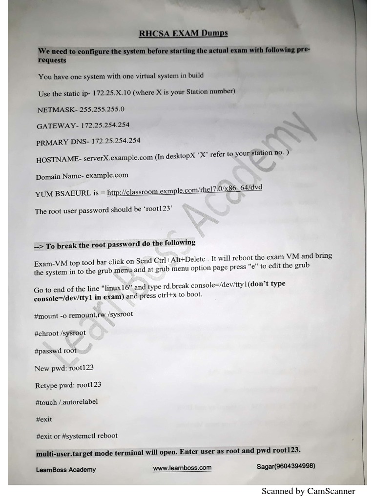 RHCSA Solved Questions | PDF