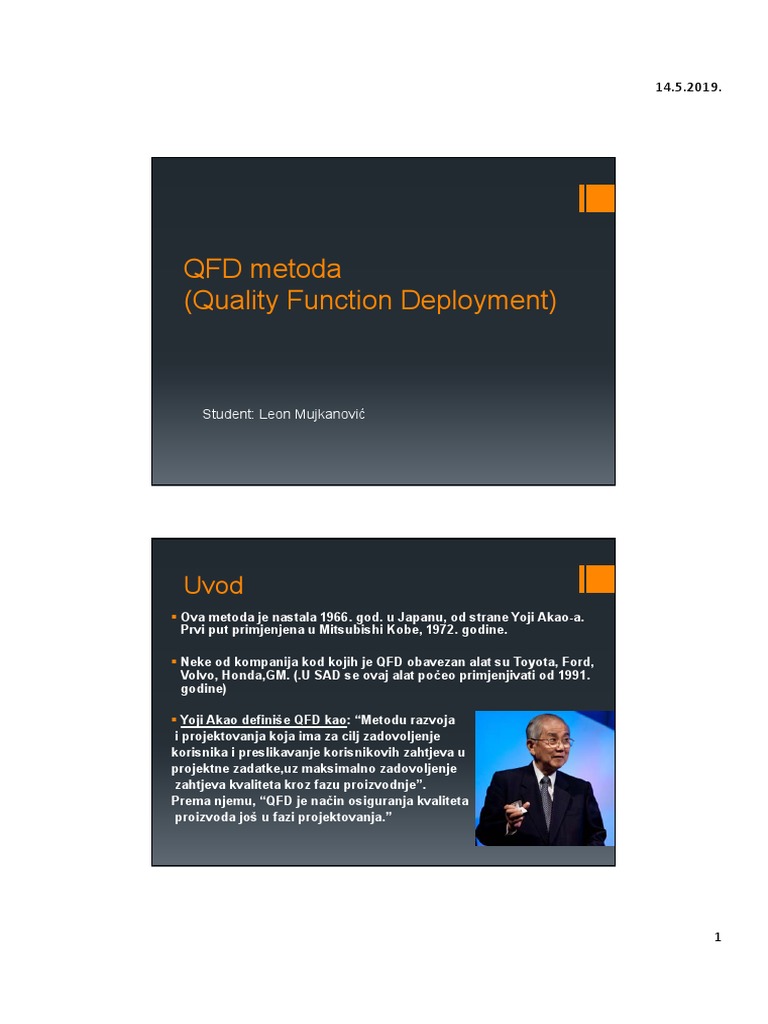 QFD Metoda | PDF