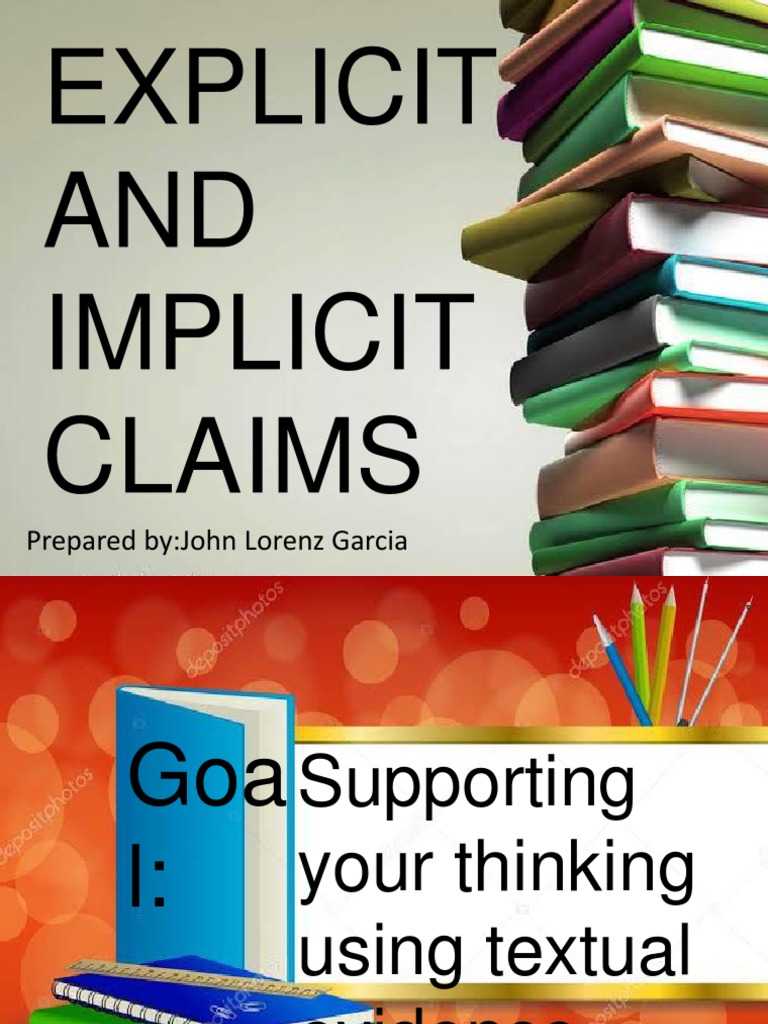 Explicit and Implicit Claims | PDF | Inference | Cognition