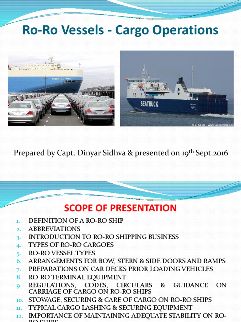 Ro-Ro Ships - Cargo Operations | PDF | Containerization | Ships