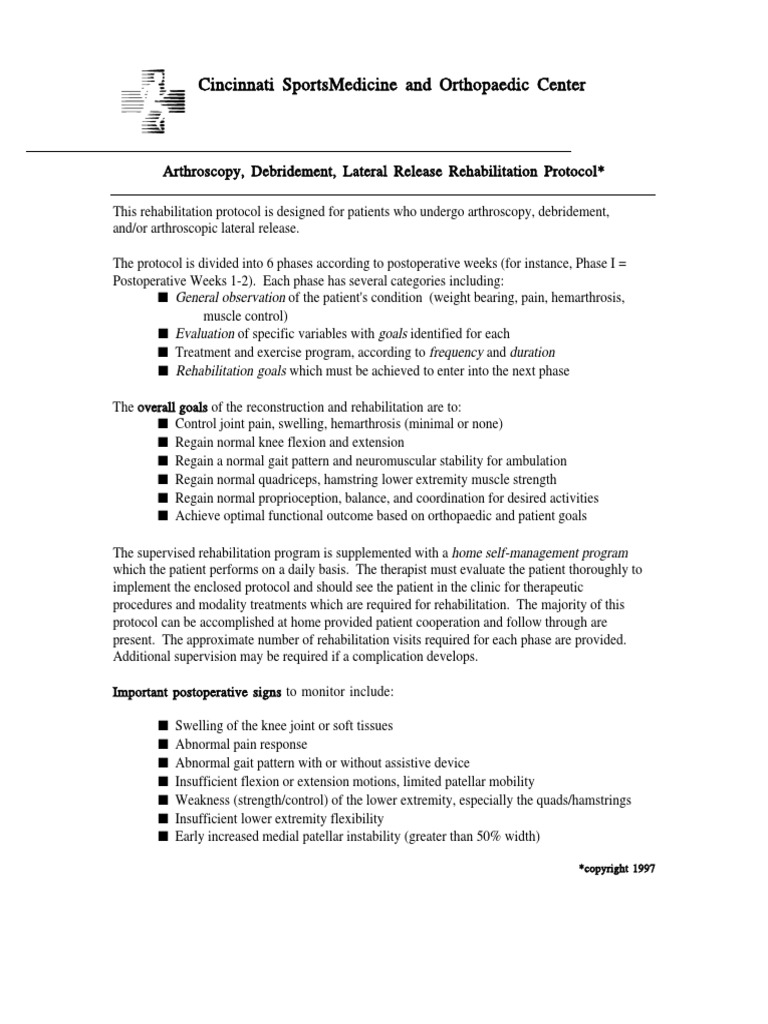 Lateral Release | PDF | Knee | Human Leg