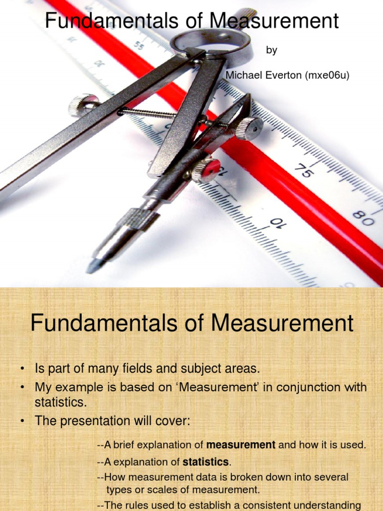Fundamentals of Measurement | PDF | Level Of Measurement | Statistics