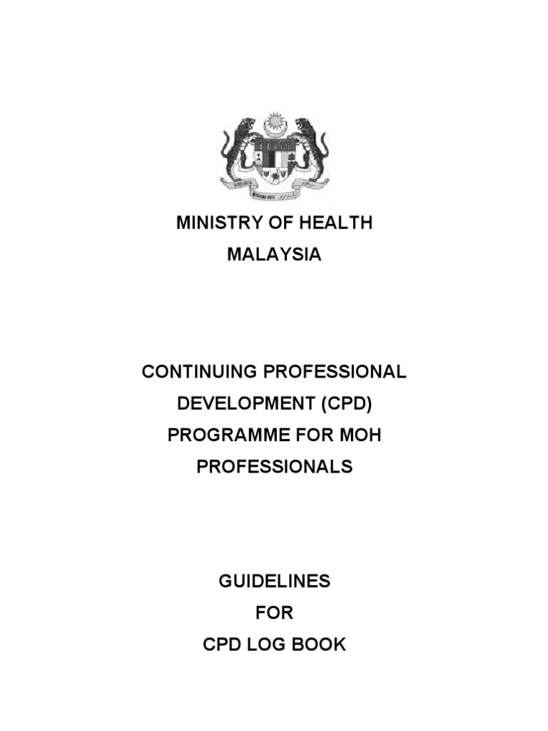 CPD Log Book Guidelines for MOH Staff | PDF | Professional Development ...