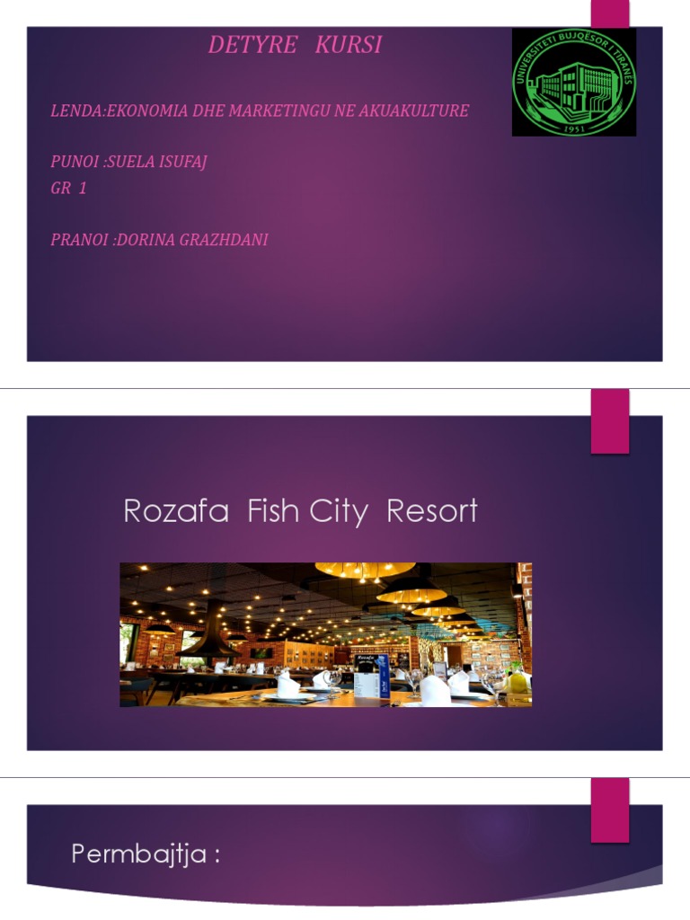 Rozafa Fish City Resort | PDF