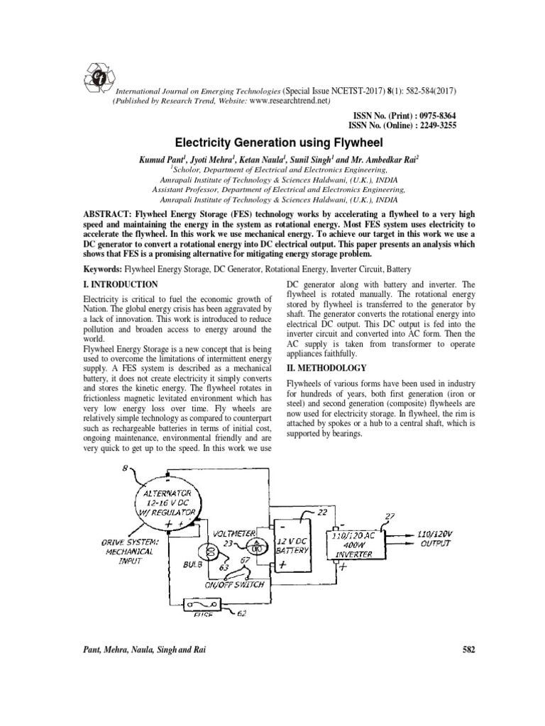 Flywheel Generator | PDF | Energy Storage | Electric Generator