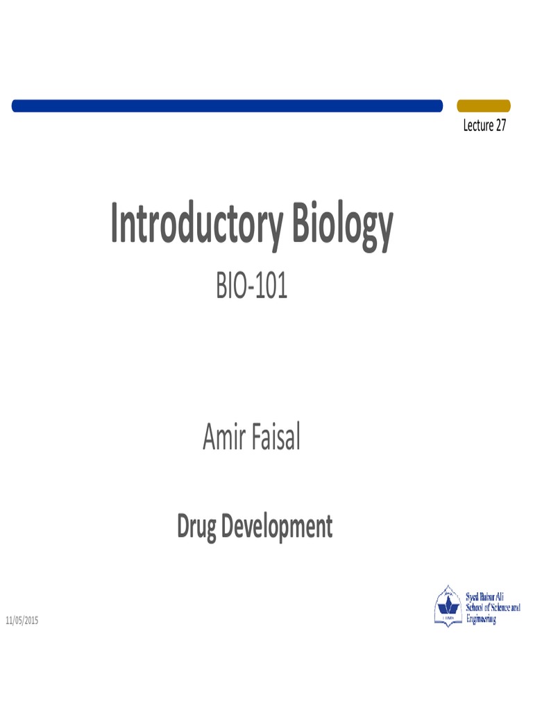 Introductory Biology: Drug Development | PDF | Drug Development ...