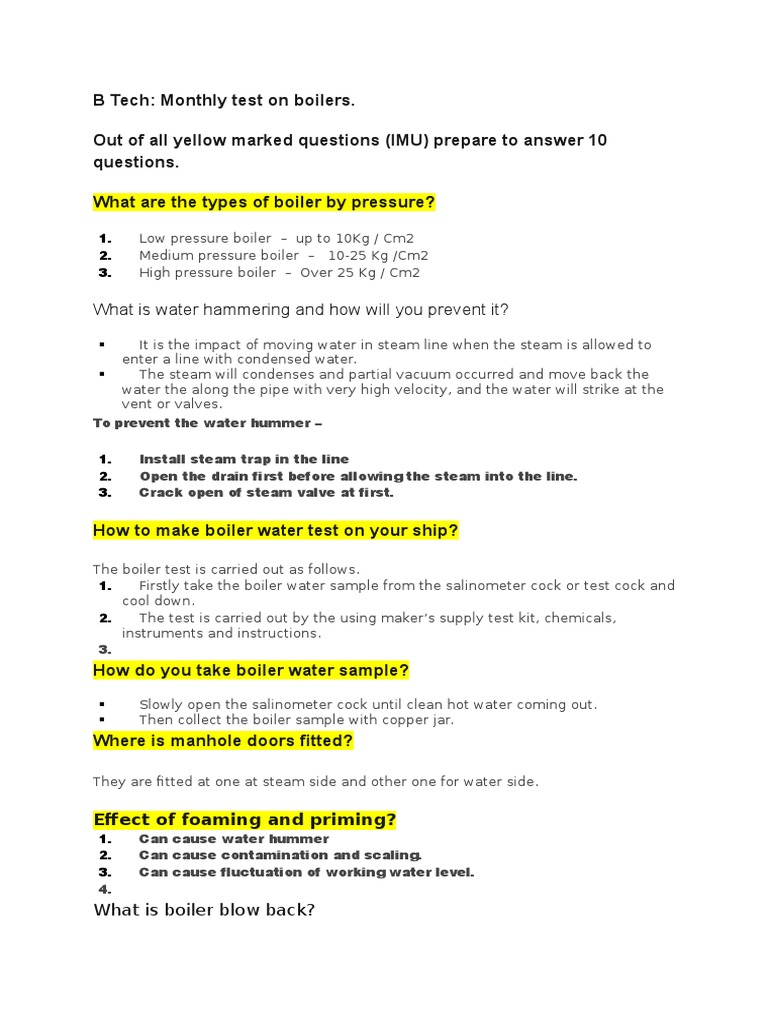 Mastering Marine Boilers: A Comprehensive Review of Boiler Operations ...