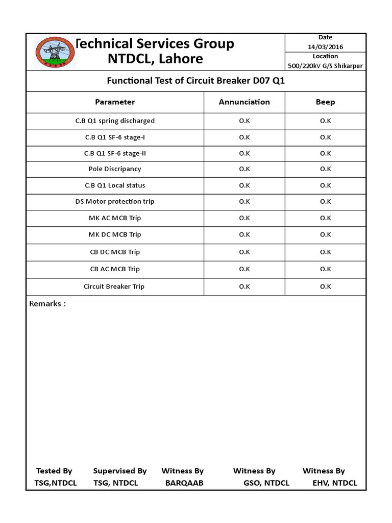 Hipot Test of 132 KV Line HBS 1 & 2 | PDF | Electronic Engineering ...