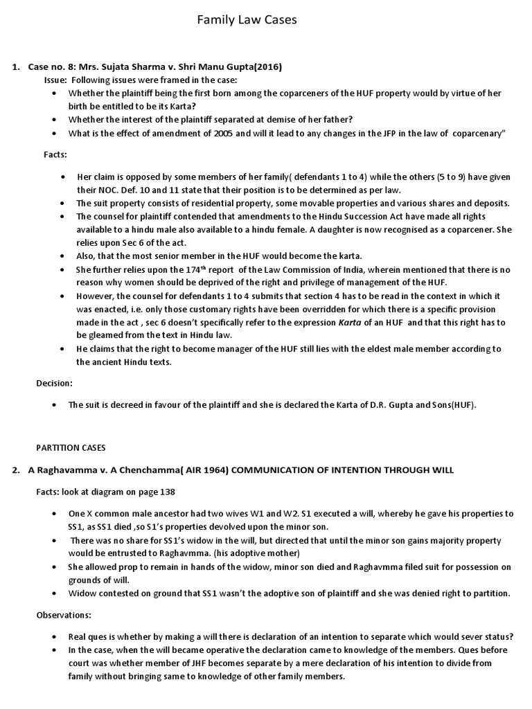 Family Law Cases | PDF | Inheritance | Intestacy