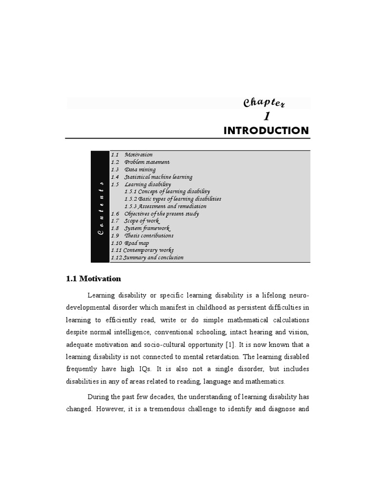 09 Chapter 1 | PDF | Learning Disability | Machine Learning