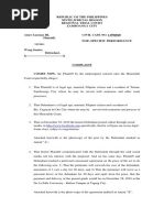 Complaint - Administrative - SAMPLE | PDF | Complaint | Common Law