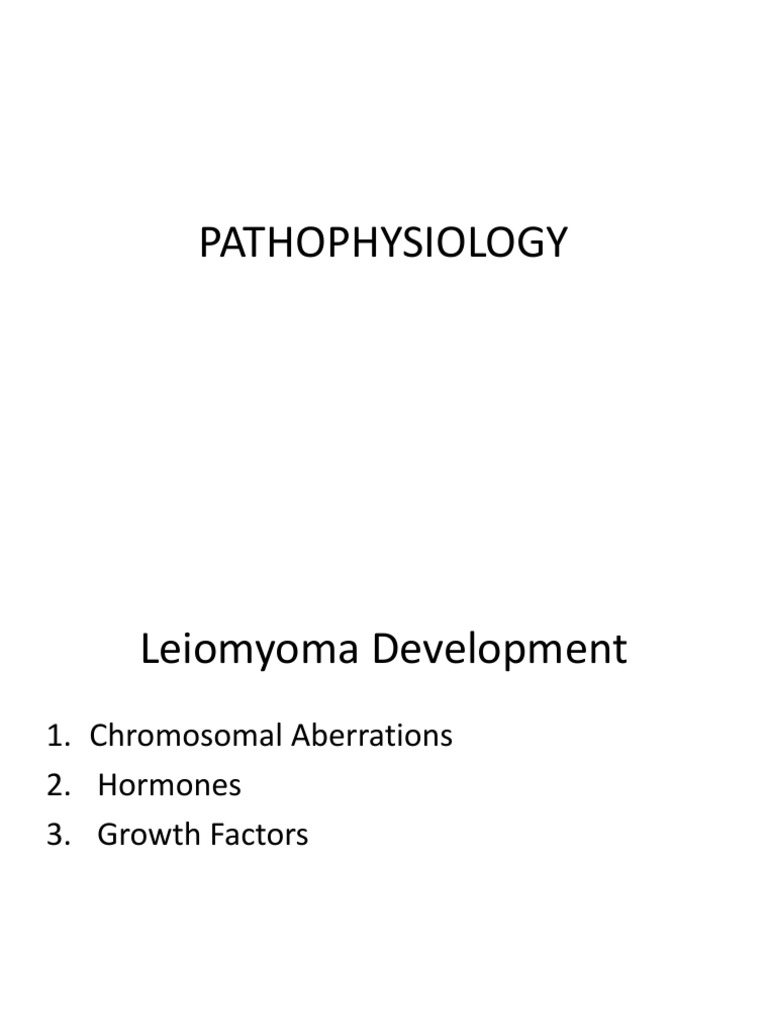 Pathophysiology of Myoma | PDF