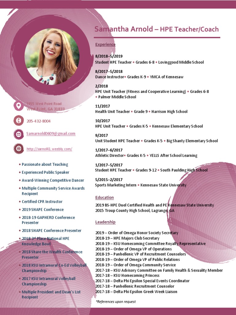 Samantha Resume 2019 1 | PDF | Learning | Behavior Modification