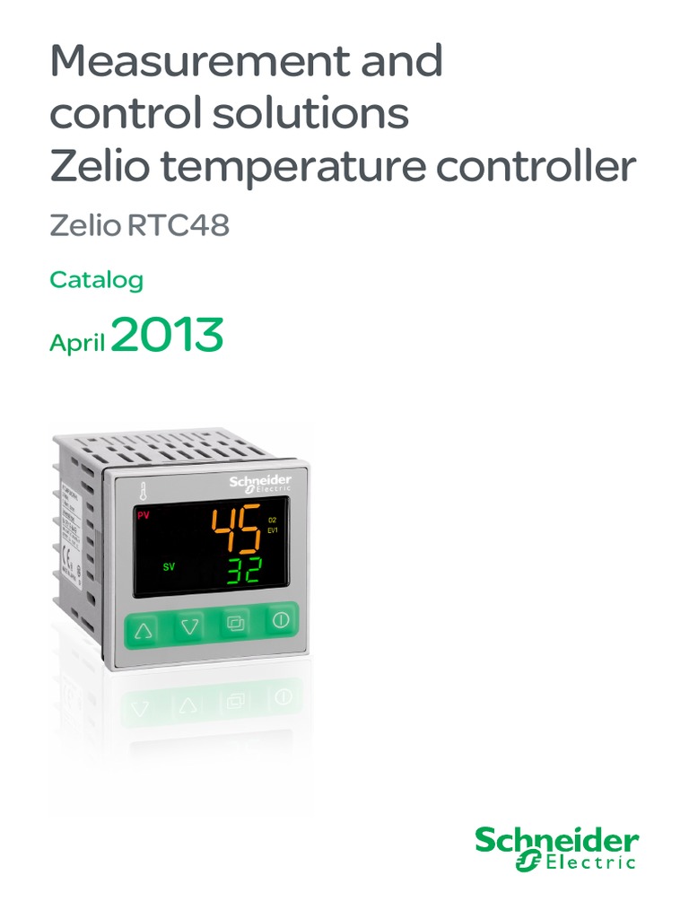 Schneider Electric - Temperature Controllers Catalogue (2013) | PDF ...