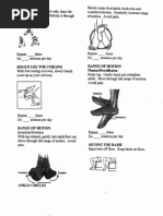 Ankle Foot AROM PDF | PDF