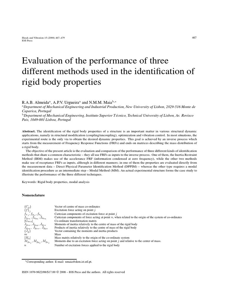 Evaluation of The Performance of Three Different Methods Used in The ...